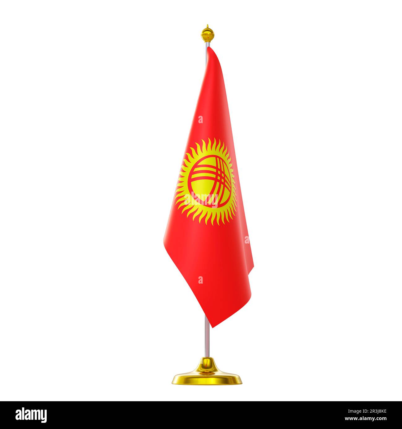 Kyrgyzstan on political 3d hi-res stock photography and images - Alamy
