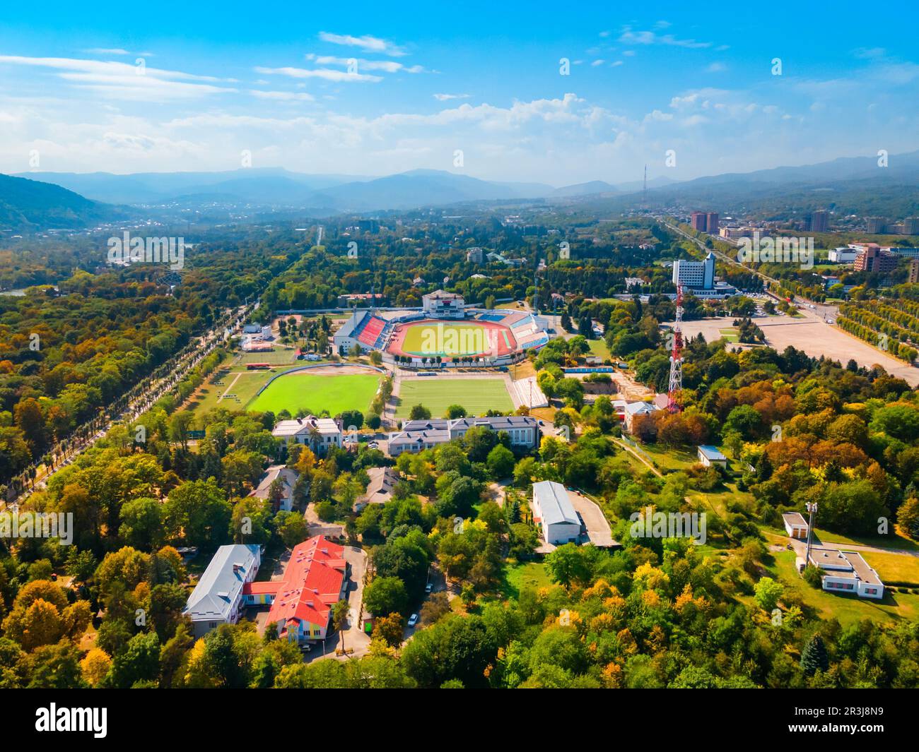 Aerial architecture stadium street view hi-res stock photography and ...