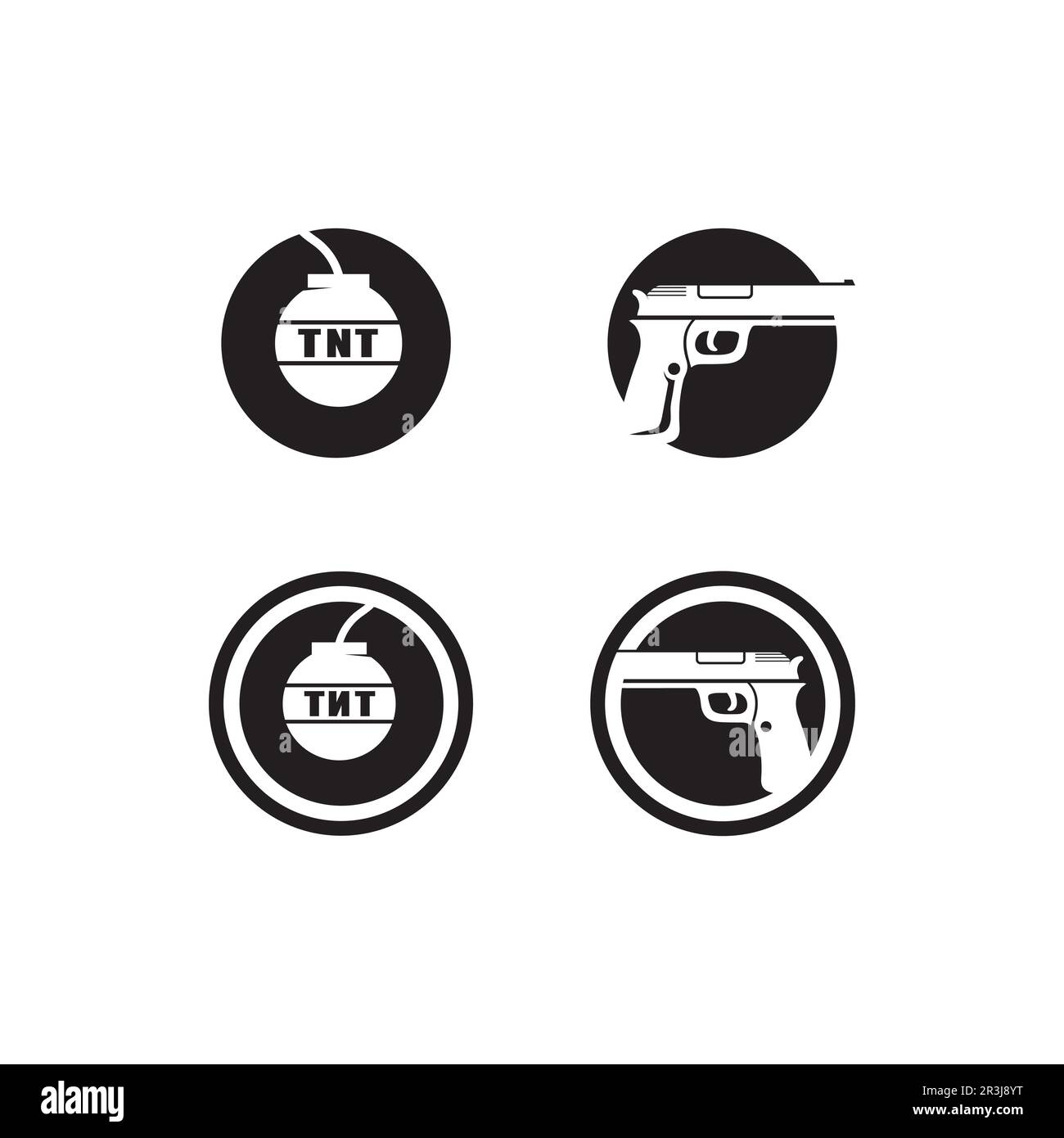 Gun logo and Army soldier sniper shot vector Design Illustration ...