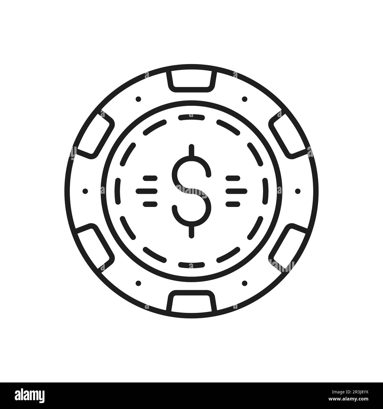 White poker chip Black and White Stock Photos & Images - Alamy
