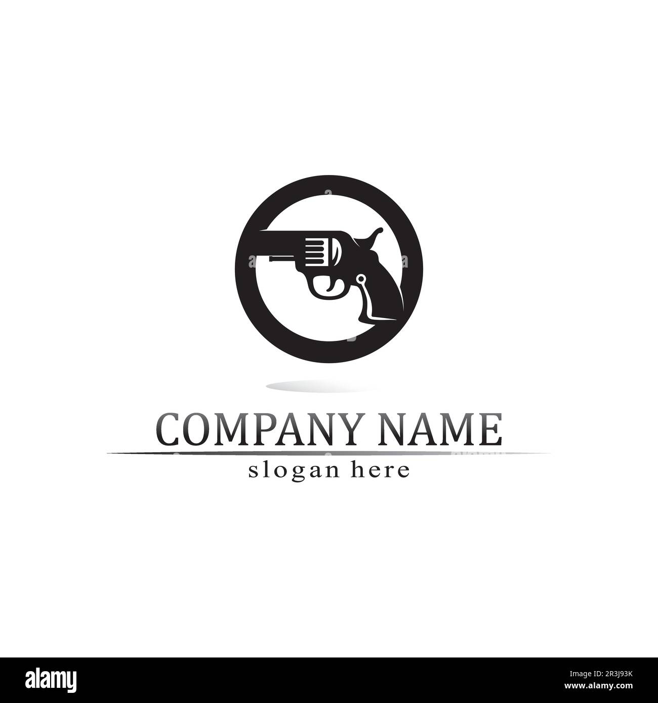 Gun logo and Army soldier sniper shot vector Design Illustration ...