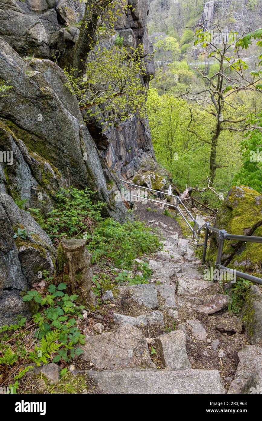 Thale Bodetal Hexentanzplatz Stock Photo - Alamy