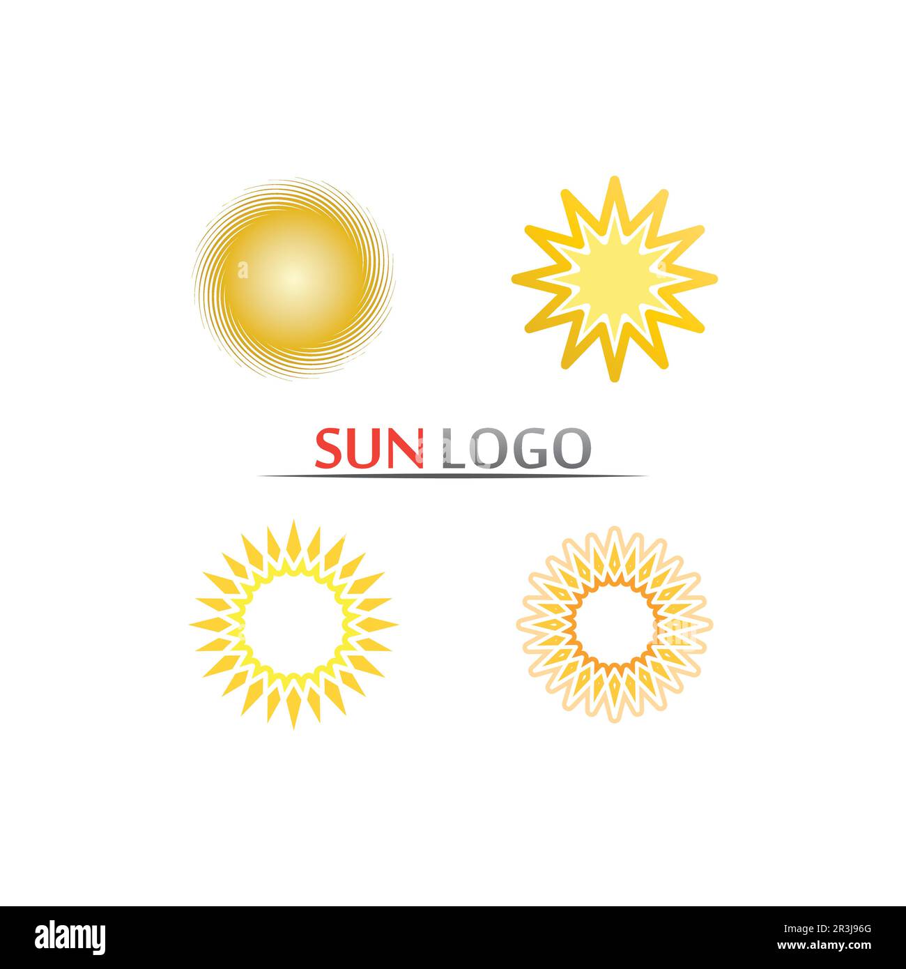Sun Vector illustration Icon Logo Template design Stock Vector Image ...