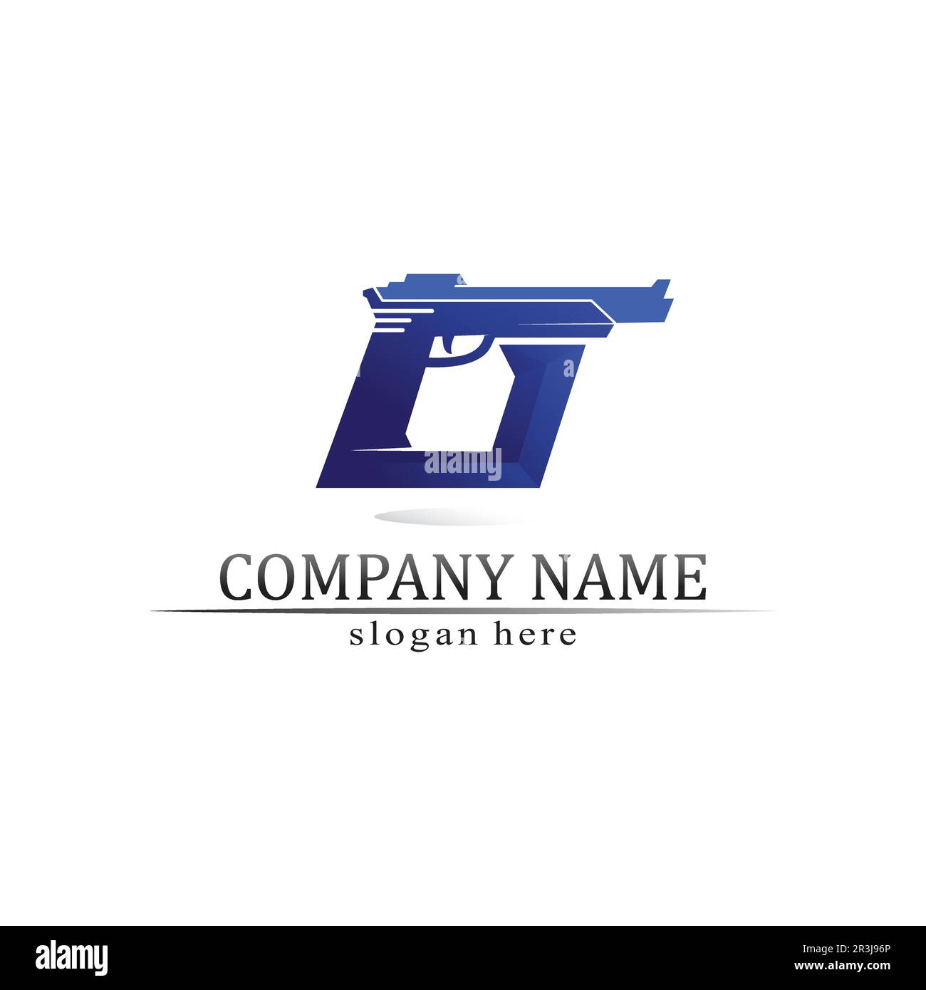 Gun logo and Army soldier sniper shot vector Design Illustration ...