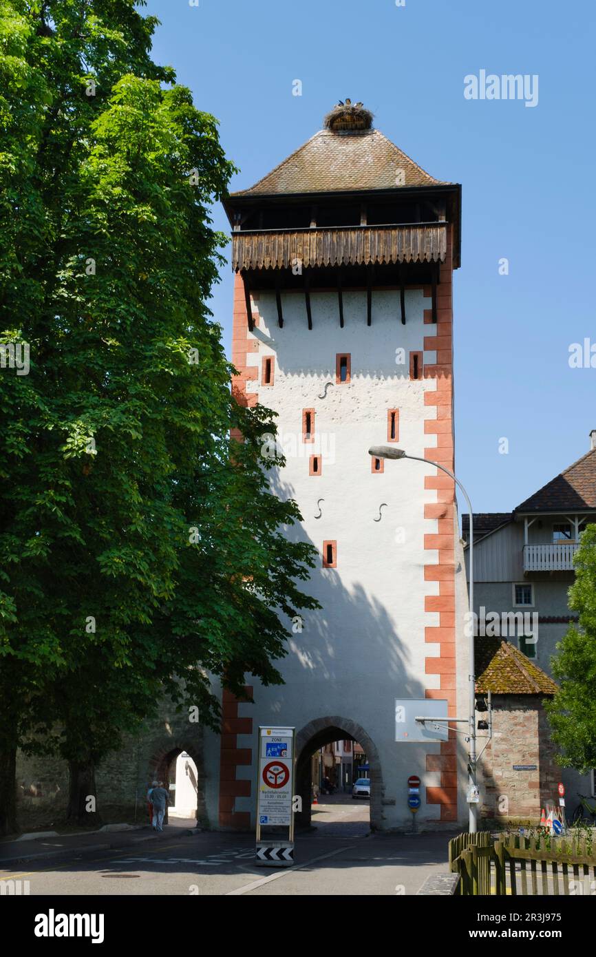 Town gate at Rheinfelden Stock Photo - Alamy