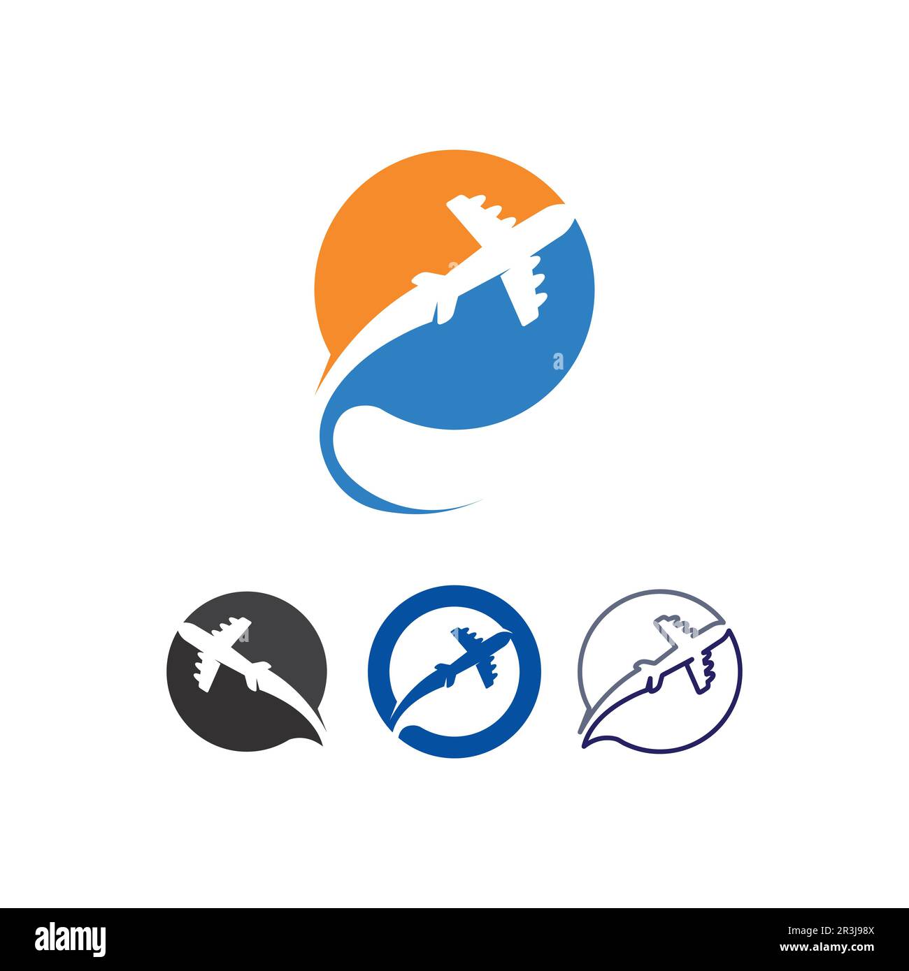 Flight aeroplane vector and logo design Transportation Stock Vector ...