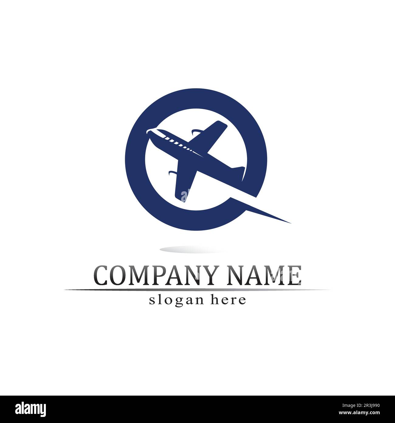 Flight aeroplane vector and logo design Transportation Stock Vector ...
