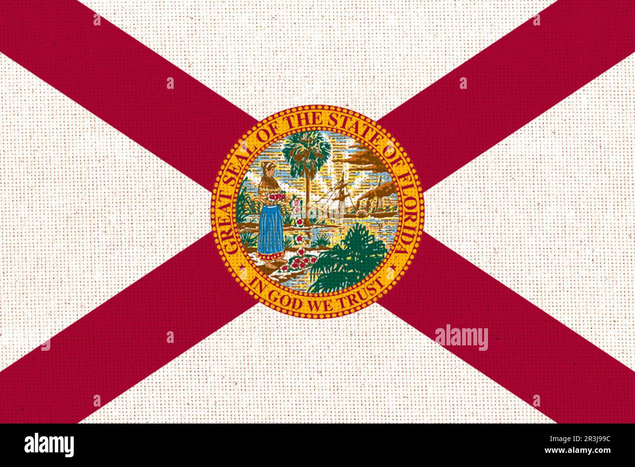 Flag Of Florida. Flag of American state Florida. Symbol of Florida ...