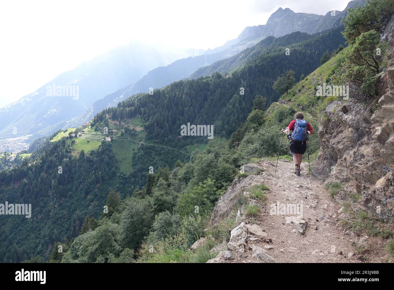 Vellau elevated path Stock Photo - Alamy
