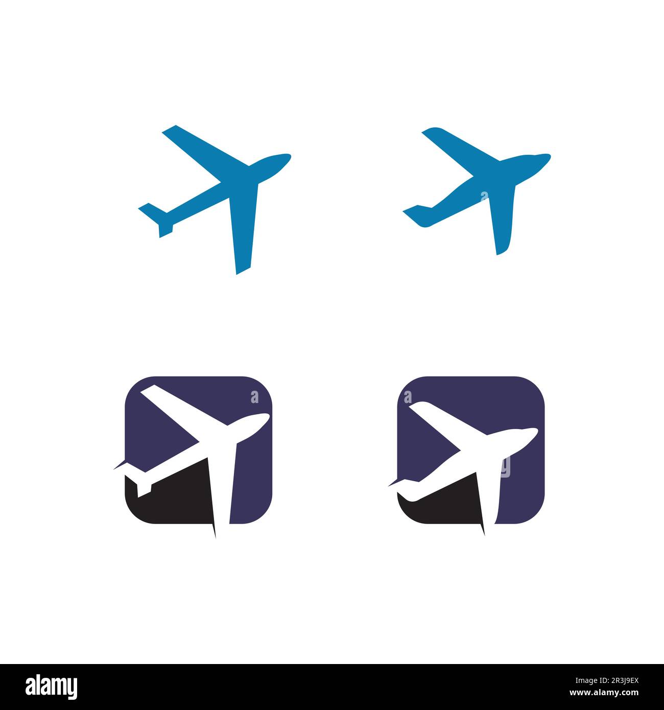 Flight aeroplane vector and logo design Transportation Stock Vector ...