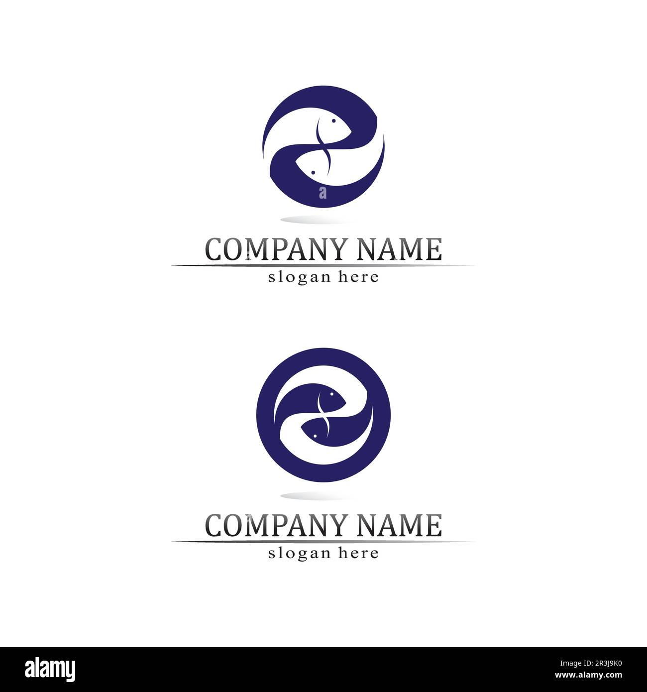 Fish animal aquatic logo beta fish design vector and illustration Stock ...