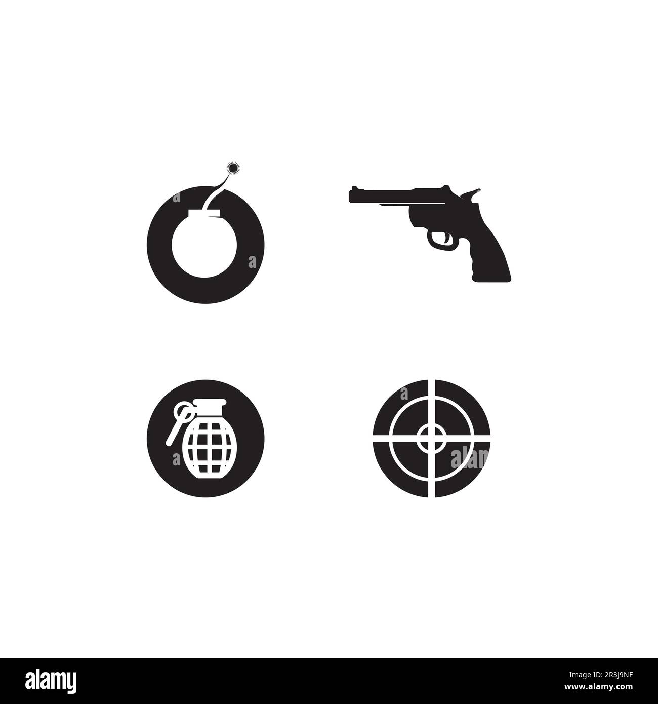 Gun logo and Army soldier sniper shot vector Design Illustration ...