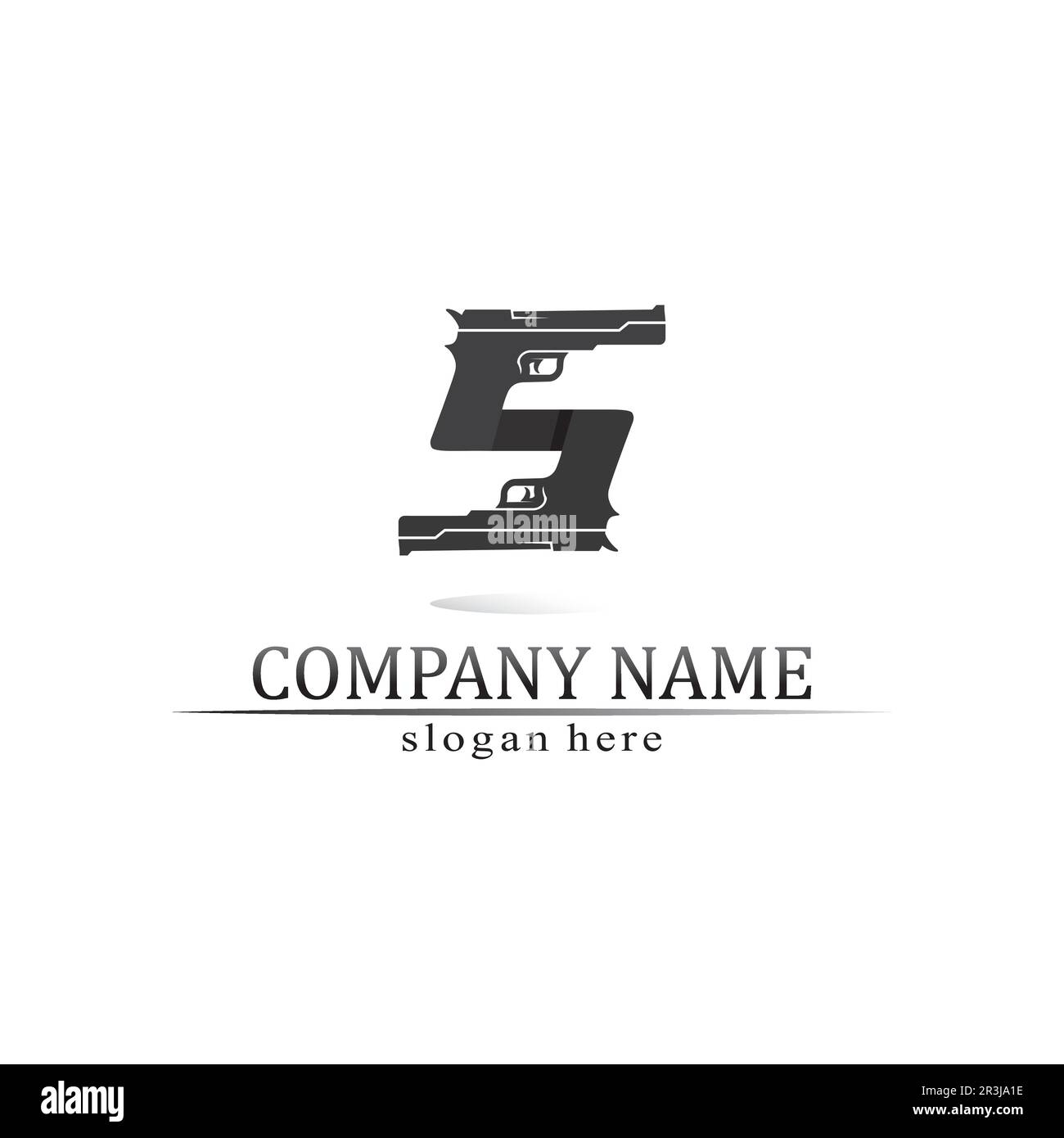 Gun logo and Army soldier sniper shot vector Design Illustration ...