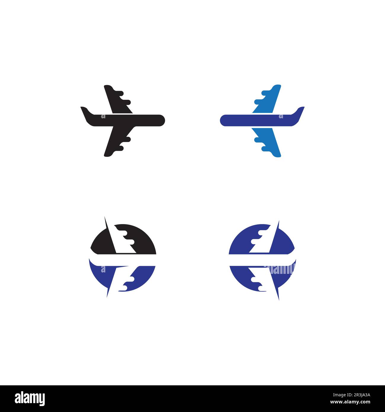 Flight aeroplane vector and logo design Transportation Stock Vector ...