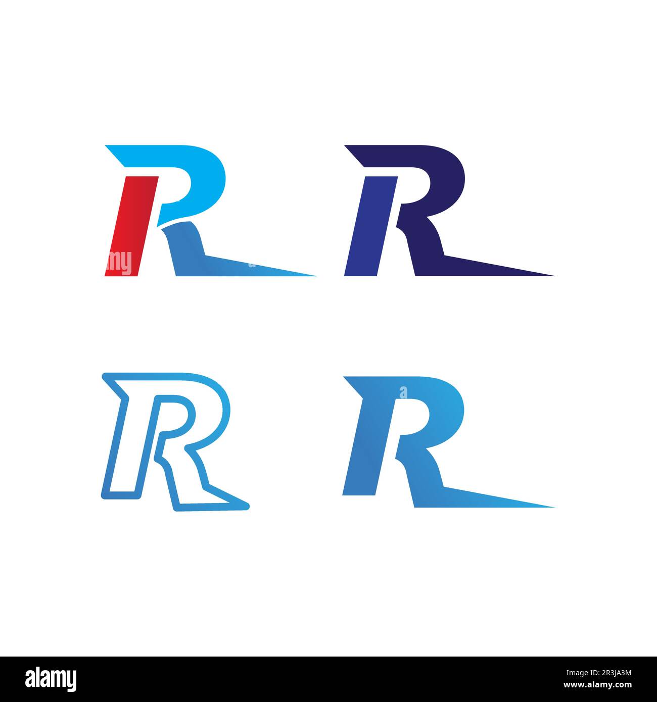 R plus logo vector vectors hi-res stock photography and images - Alamy