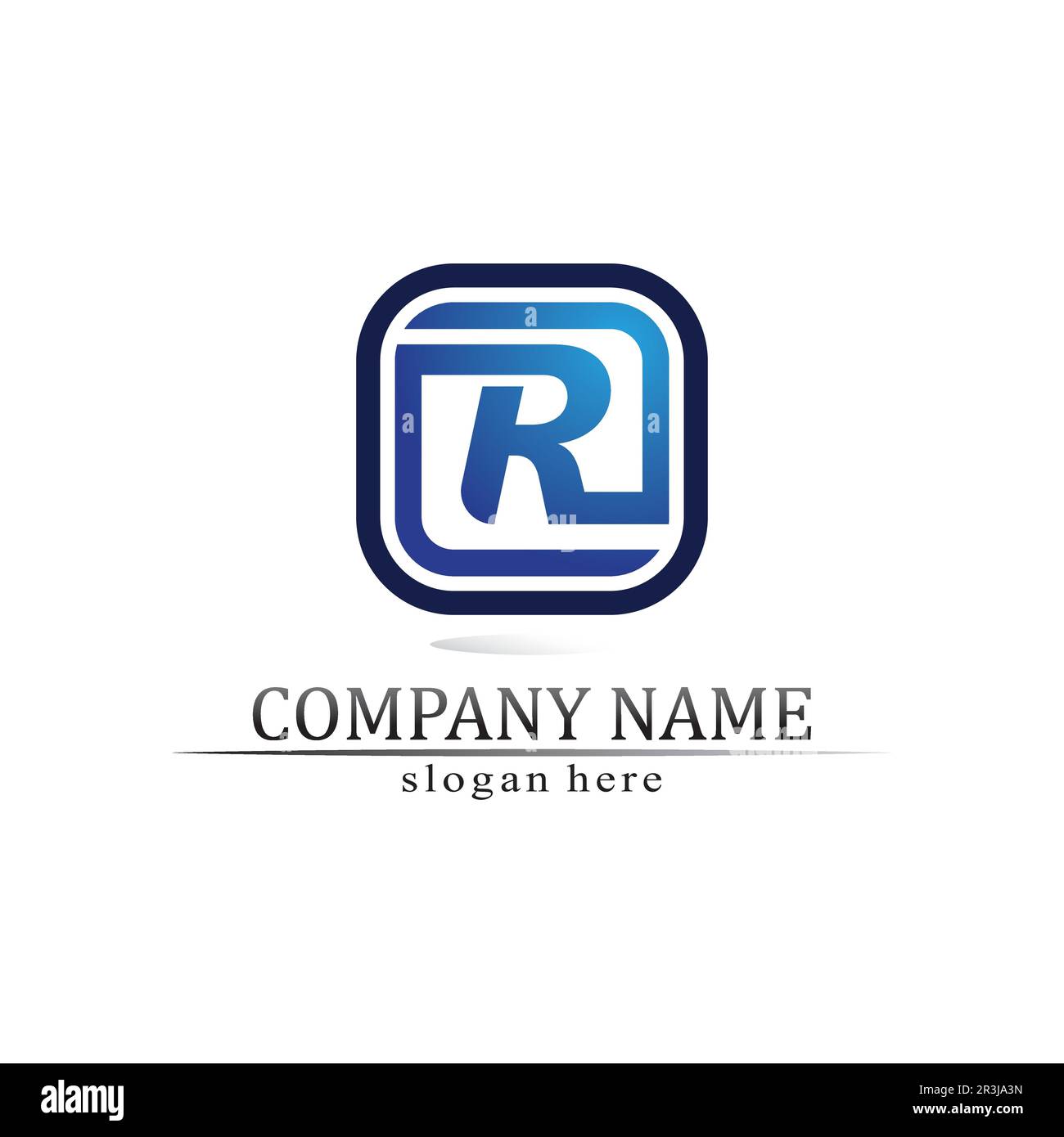 R plus logo vector vectors hi-res stock photography and images - Alamy