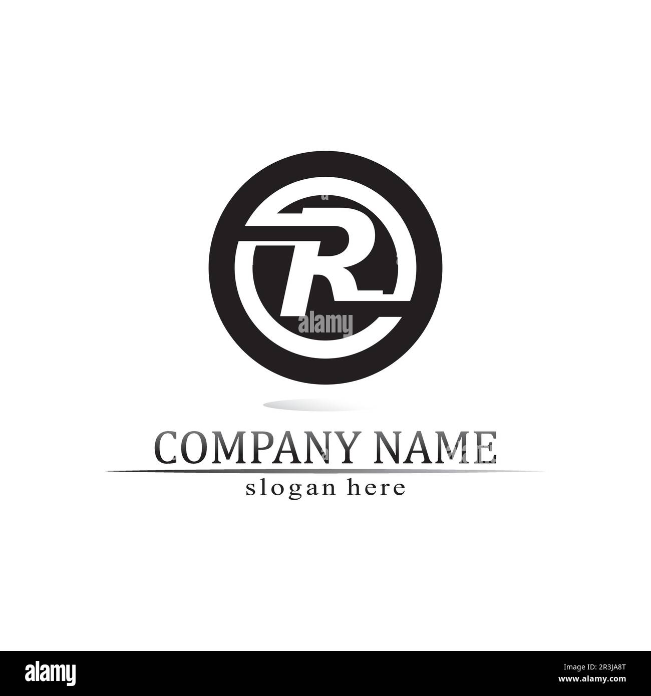 R plus logo vector vectors hi-res stock photography and images - Alamy