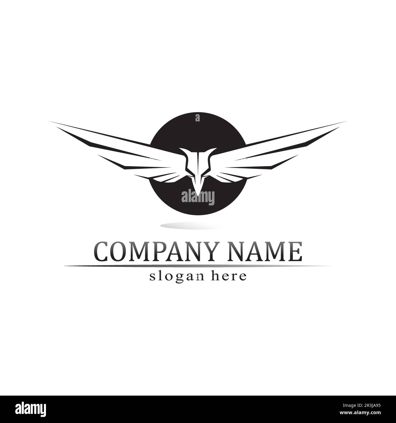 Wing bird falcon love logo Stock Vector Image & Art - Alamy