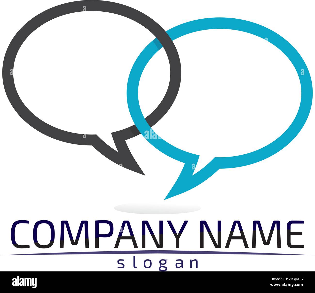 chat and message symbol vector logo design Stock Vector Image & Art - Alamy