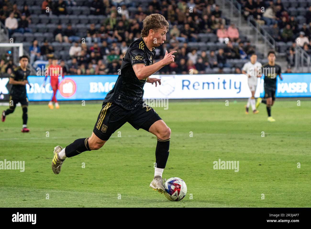 LAFC forward Nathan Ordaz (27) during a Lamar Hunt U.S. Open Cup round ...