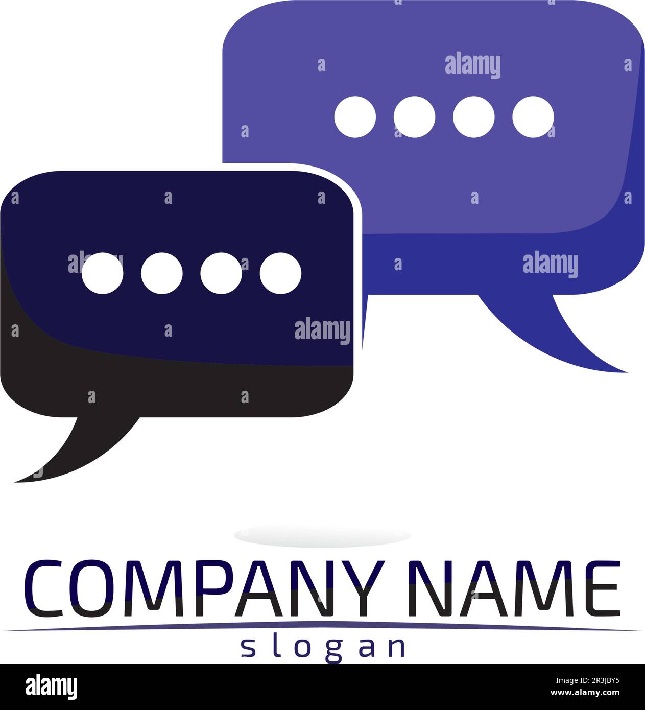 chat and message symbol vector logo design Stock Vector Image & Art - Alamy