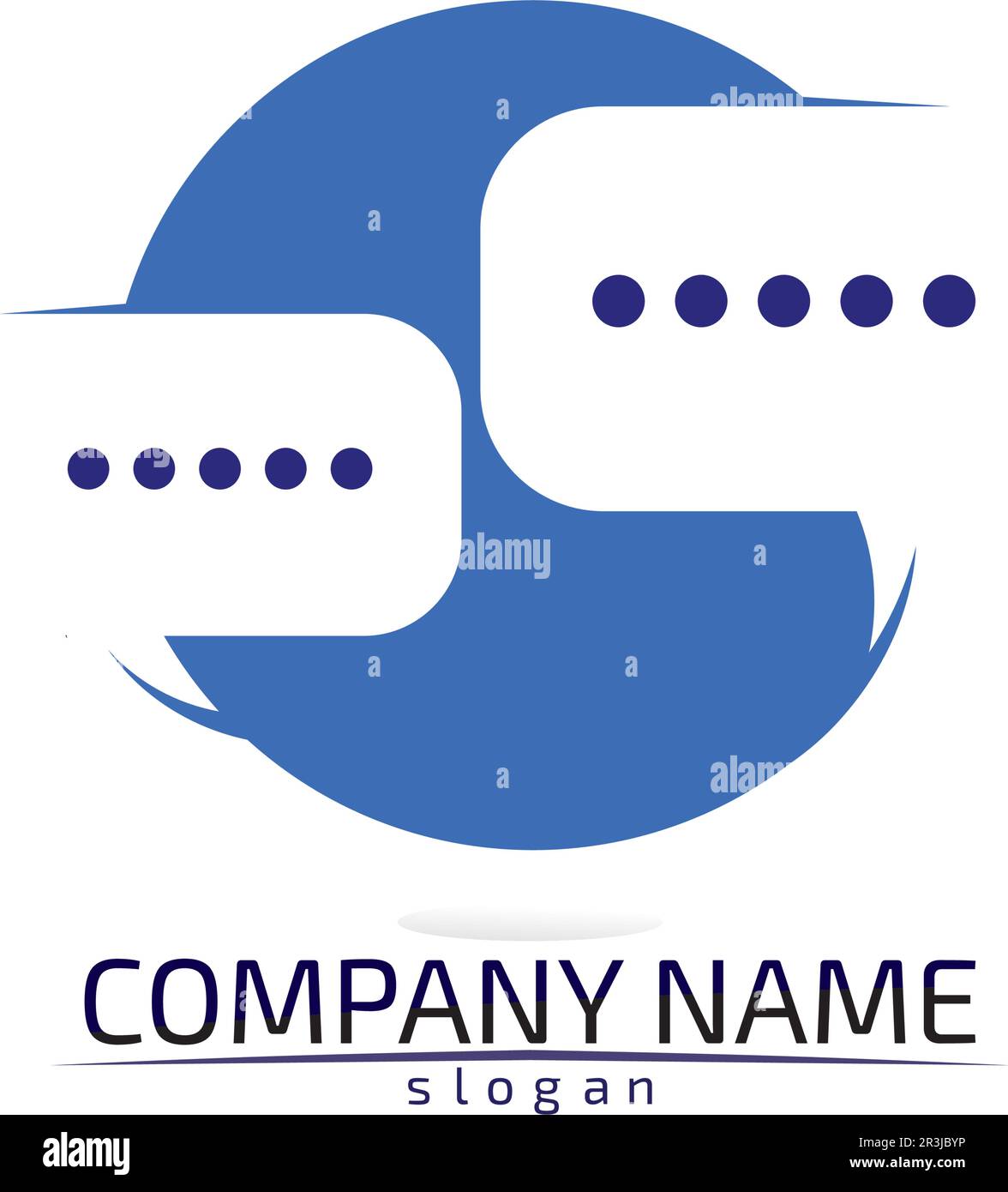 chat and message symbol vector logo design Stock Vector Image & Art - Alamy