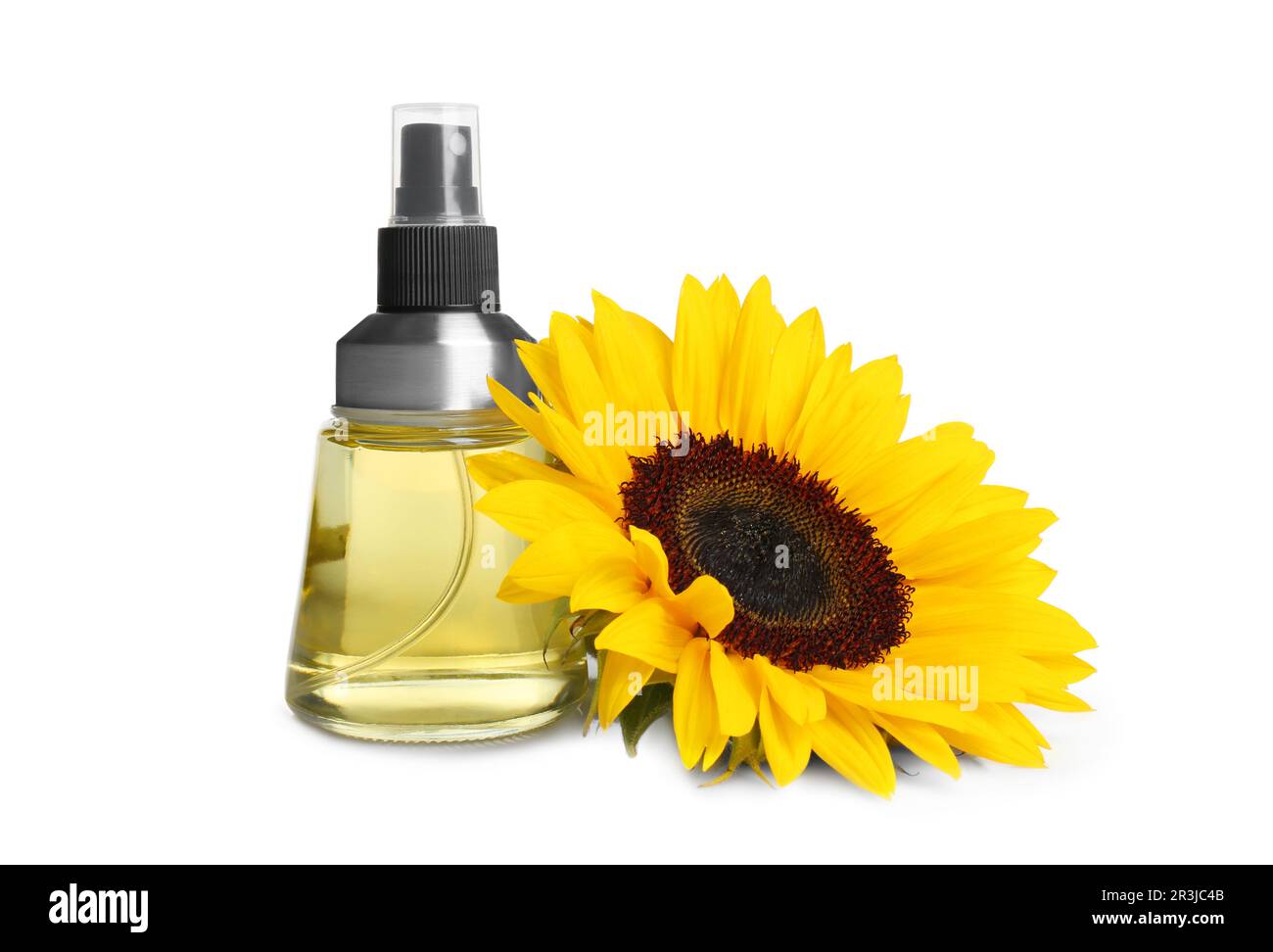 Sunflower oil spray Cut Out Stock Images & Pictures - Alamy