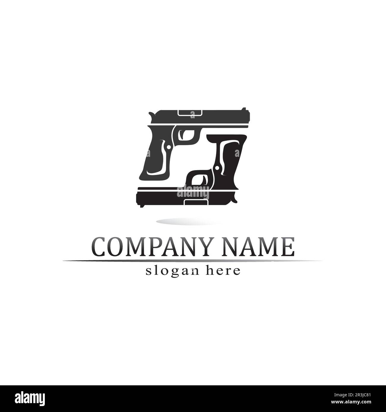 Gun logo and Army soldier sniper shot vector Design Illustration ...