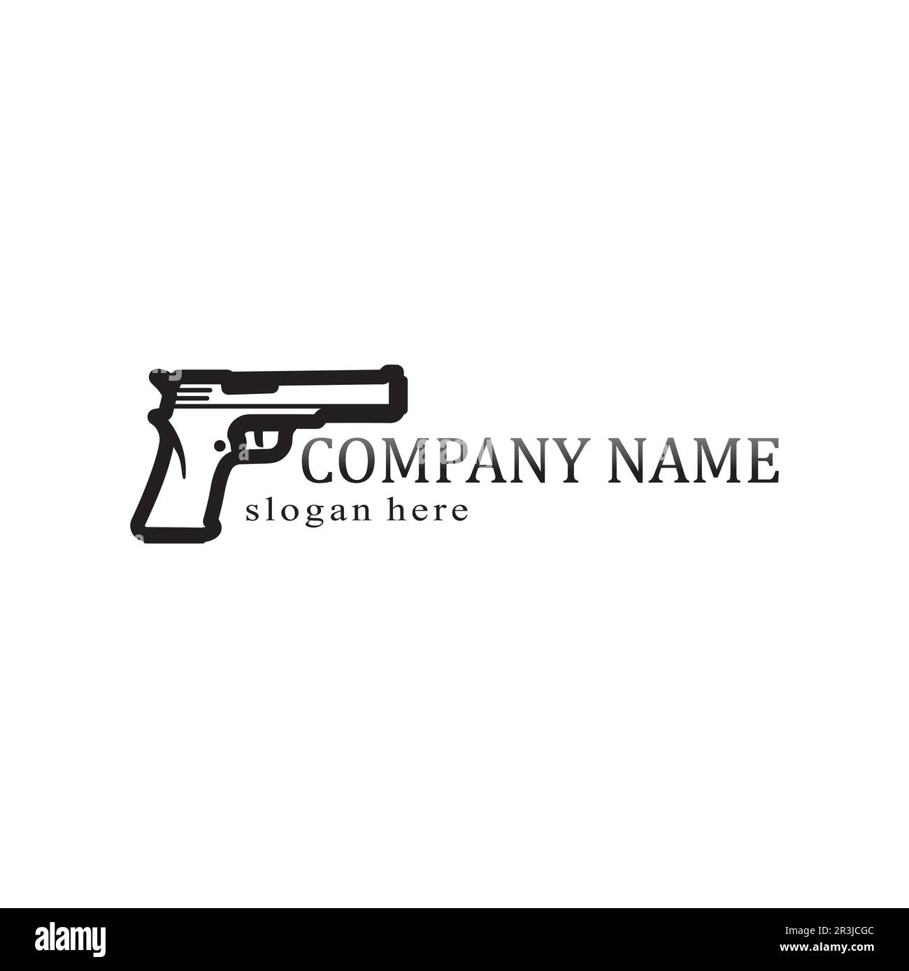 Gun logo and Army soldier sniper shot vector Design Illustration ...