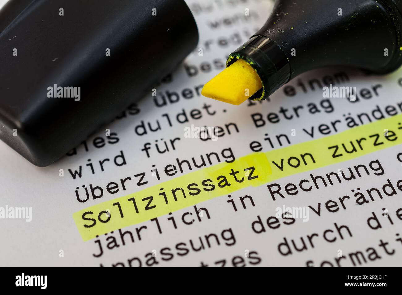 Debit interest on a bank statement Stock Photo - Alamy