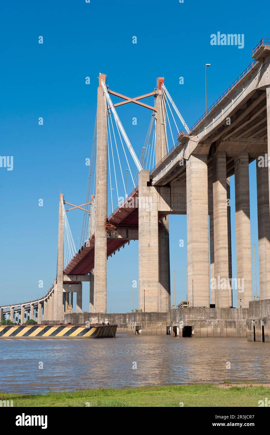 Zarate Brazo Largo Bridge over the Parana river, Zarate, Buenos-Aires ...