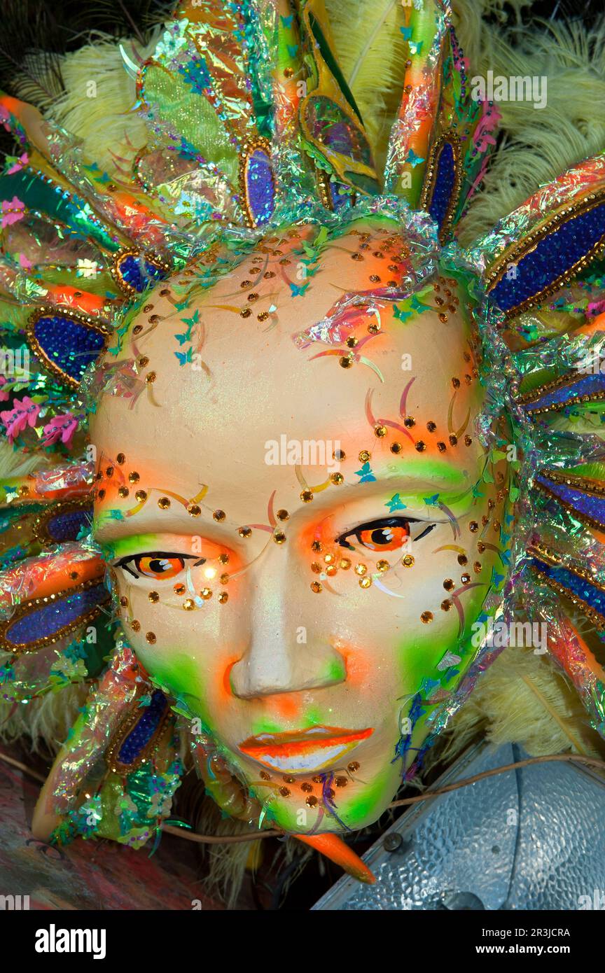 Carnival Mask with feathers, Gualeguaychu, Entre Rios Province ...