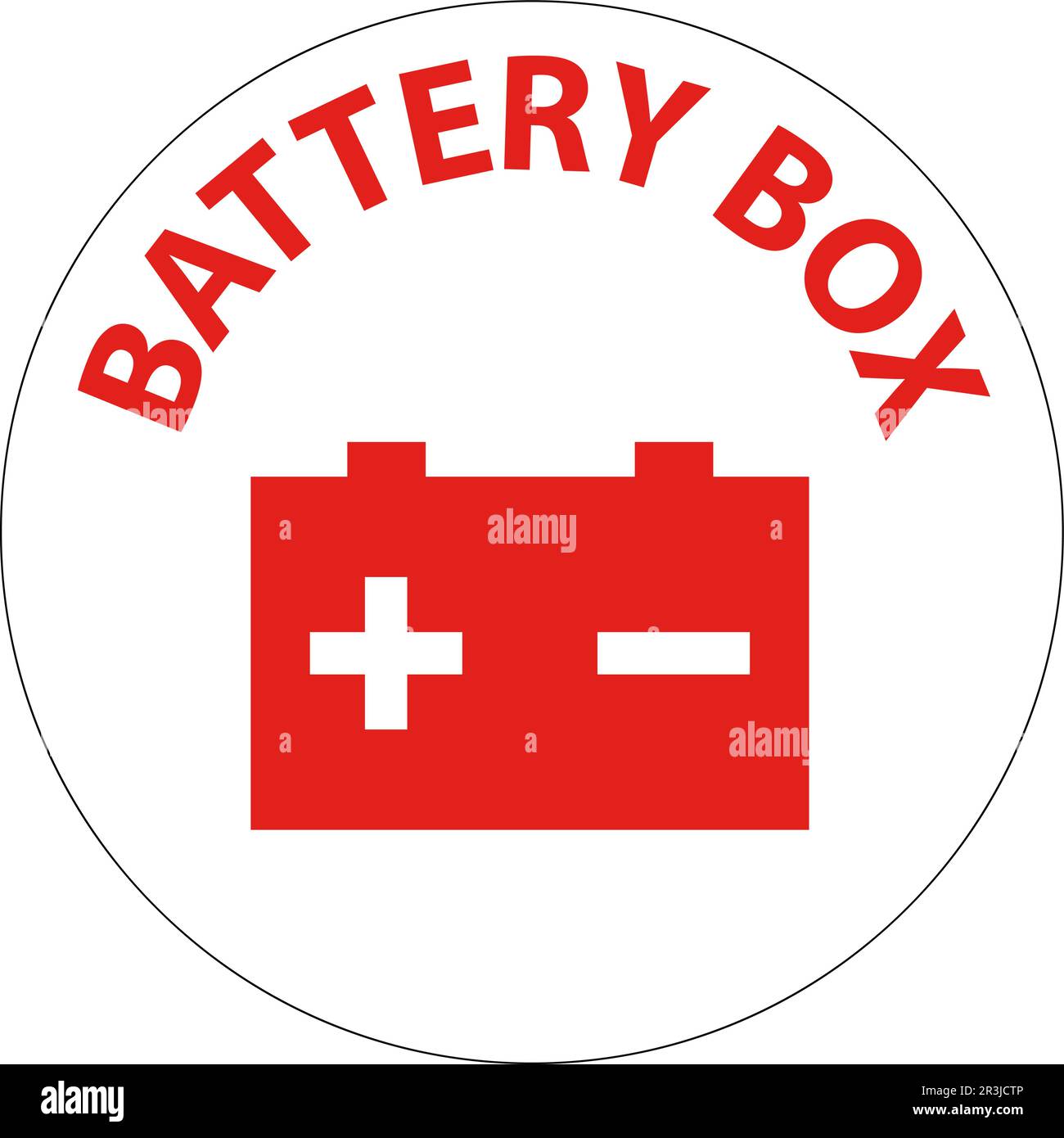 Symbol Battery Sign Battery Box On White Background Stock Vector Image ...