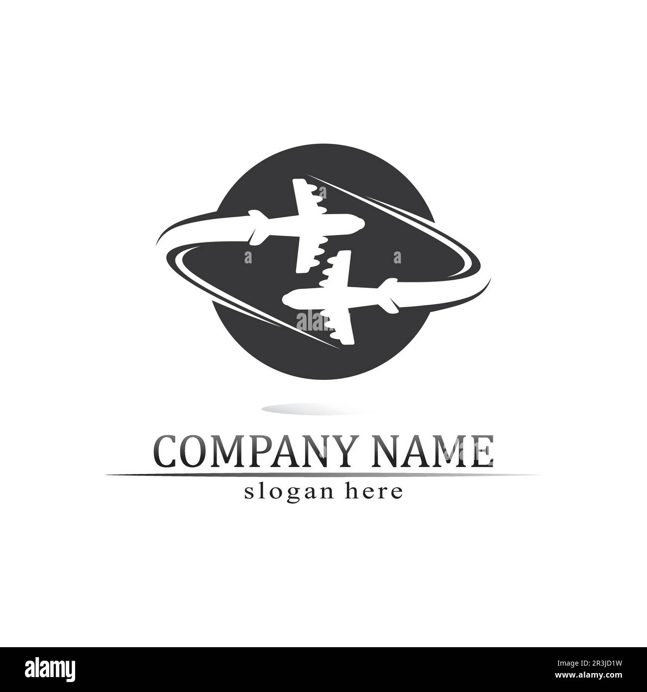 Flight aeroplane vector and logo design Transportation Stock Vector ...