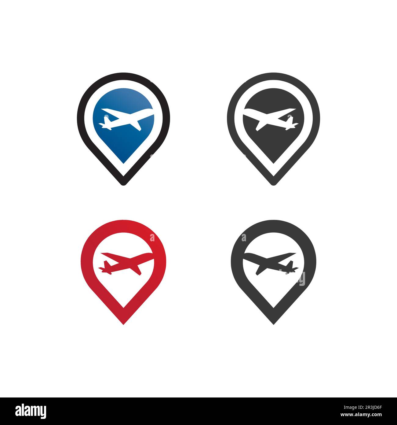 Flight aeroplane vector and logo design Transportation Stock Vector ...