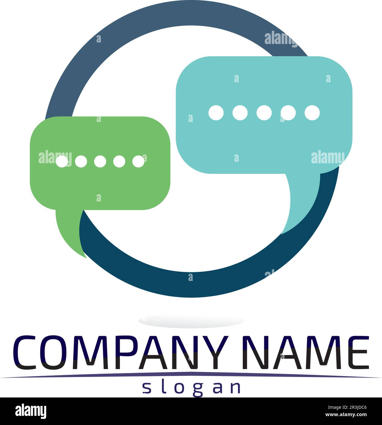 chat and message symbol vector logo design Stock Vector Image & Art - Alamy