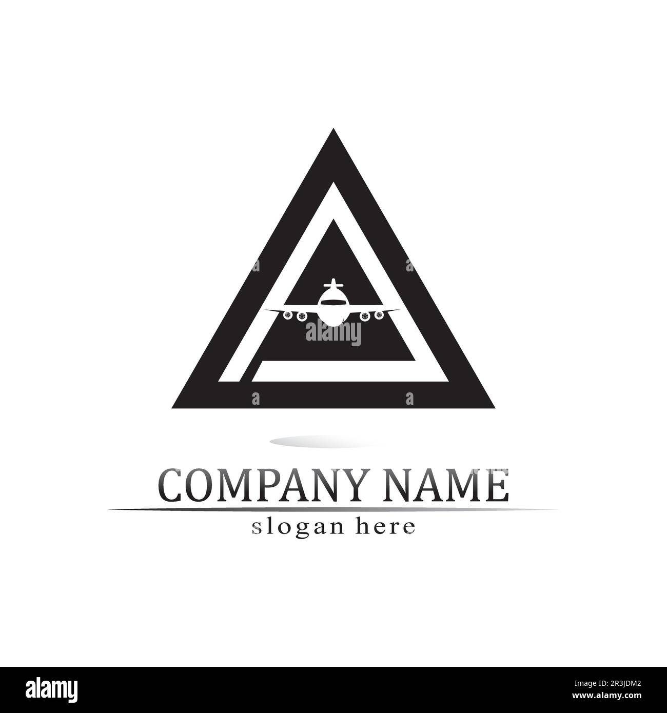 Flight aeroplane vector and logo design Transportation Stock Vector ...