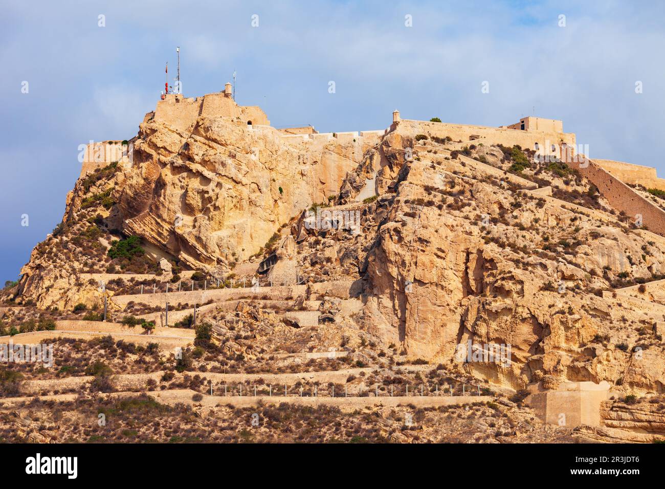 Santa Barbara Castle is a fort stands on Mount Benacantil in the center ...