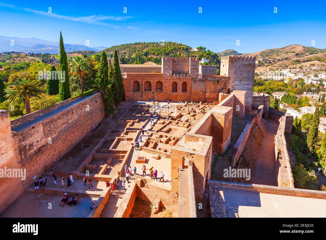 The Alcazaba is a fortress at the western tip of the Alhambra Palace ...