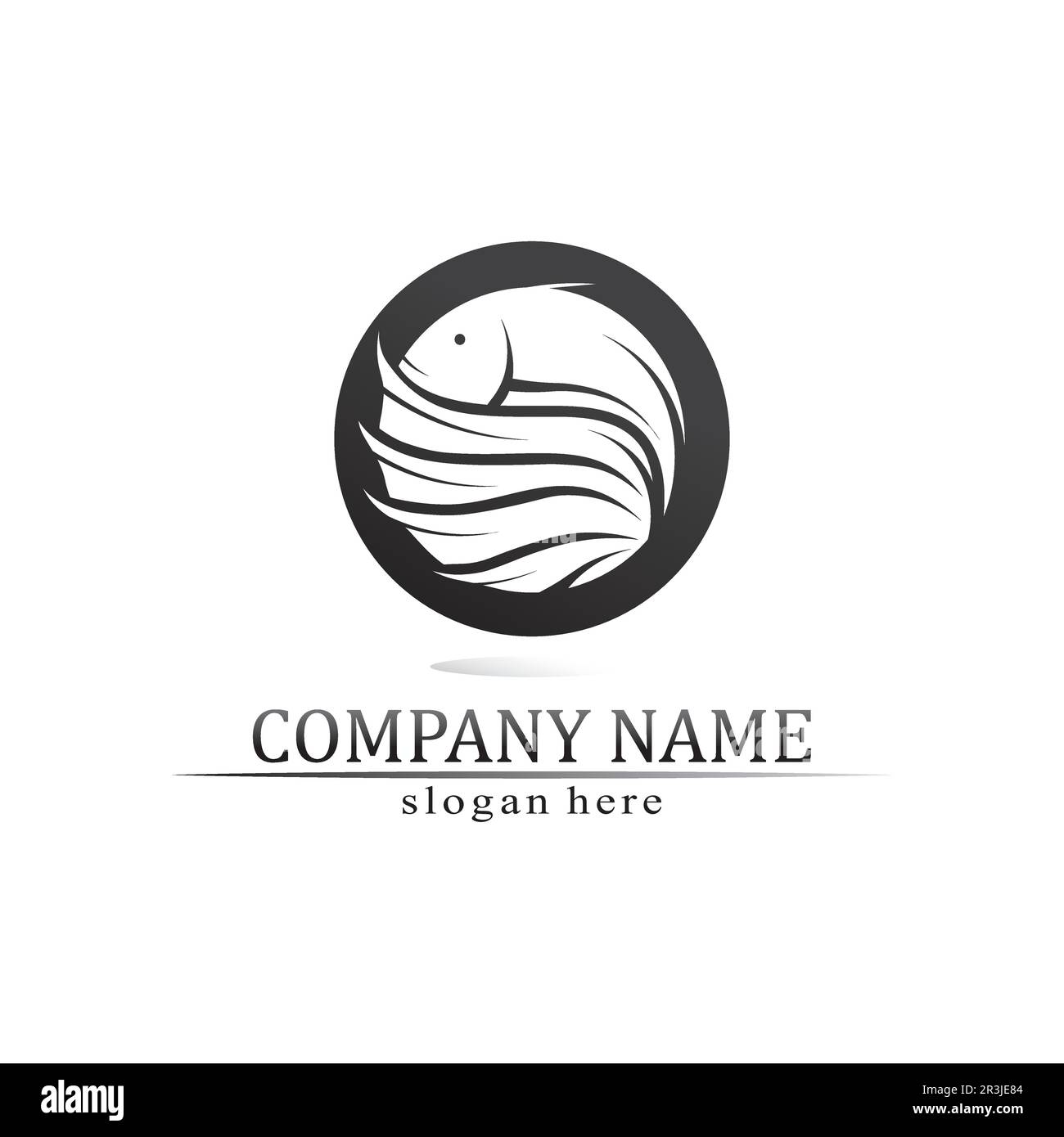 Fish animal aquatic logo beta fish design vector and illustration Stock ...