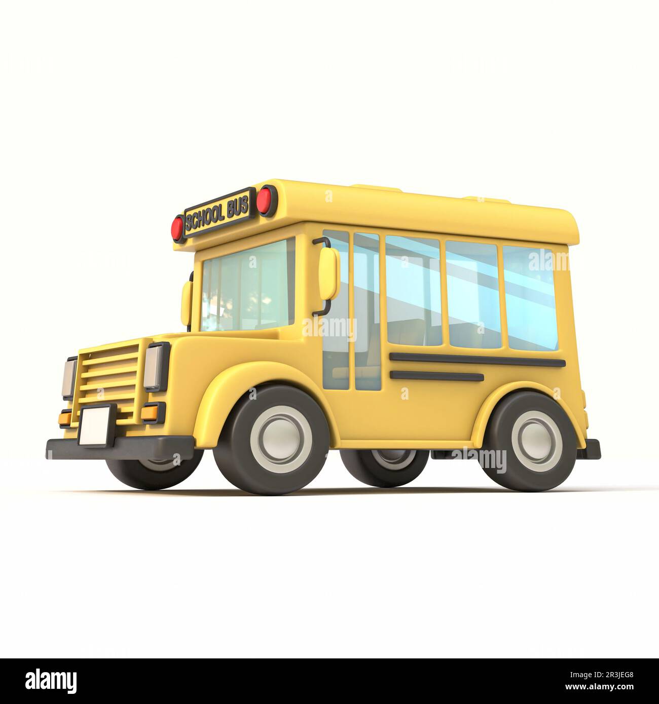 School bus Side view 3D Stock Photo - Alamy