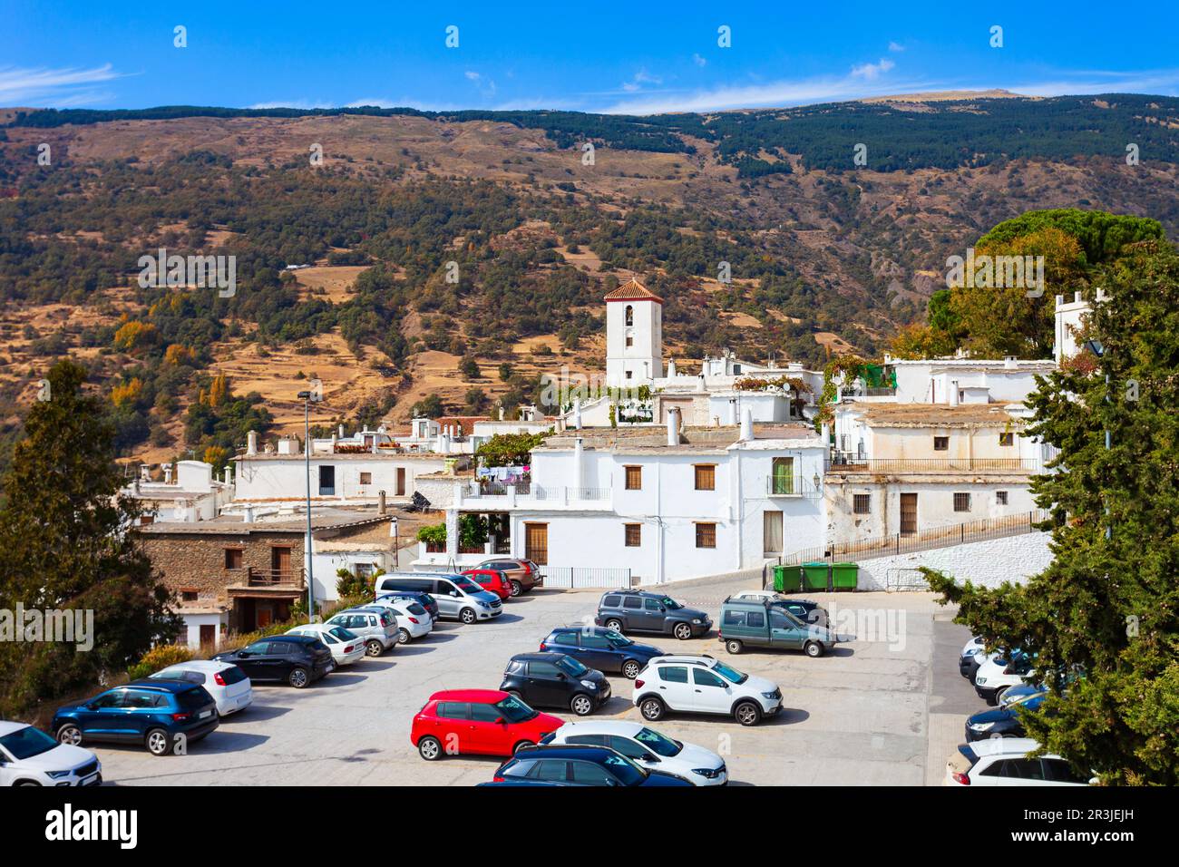Church of Santa Maria Maggiore in Capileira village. Capileira is the ...