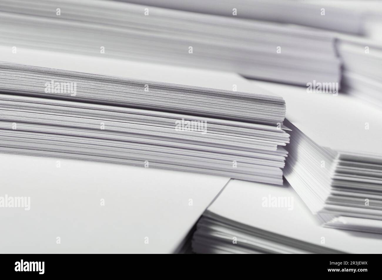 Stacks of paper sheets as background, closeup Stock Photo - Alamy