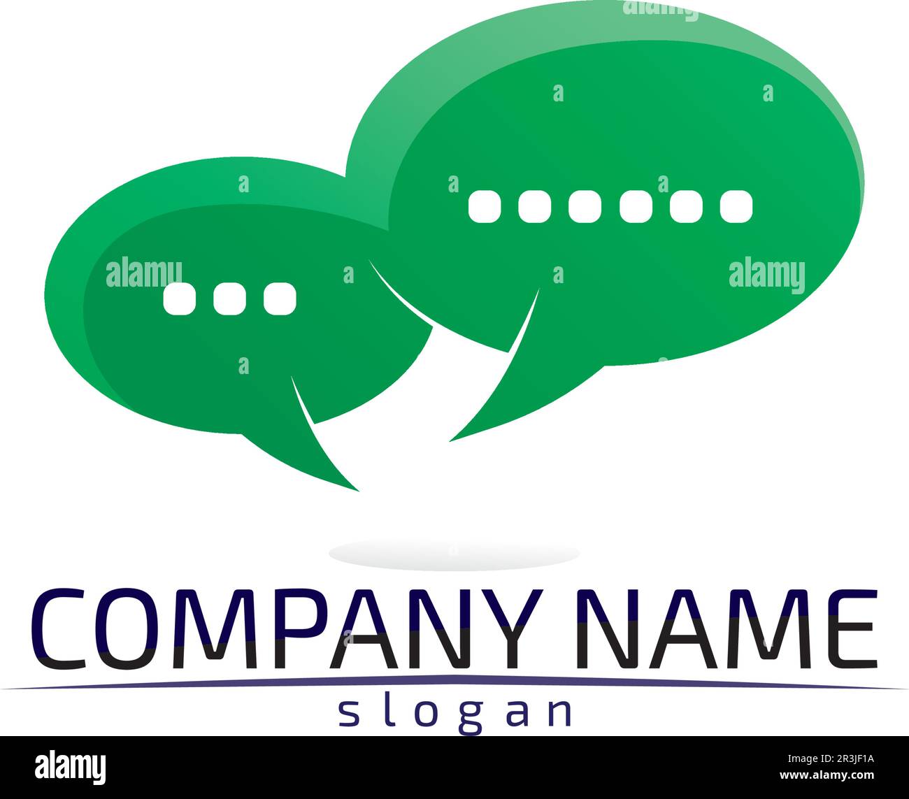 chat and message symbol vector logo design Stock Vector Image & Art - Alamy