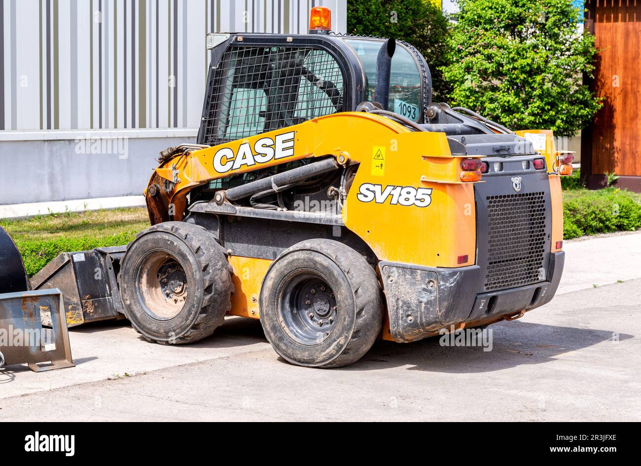 Samara, Russia - May 20, 2023: Skid steer loader CASE SV185 at the city ...