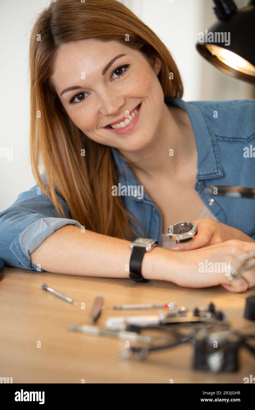 Watch and clock repairs hi-res stock photography and images - Alamy