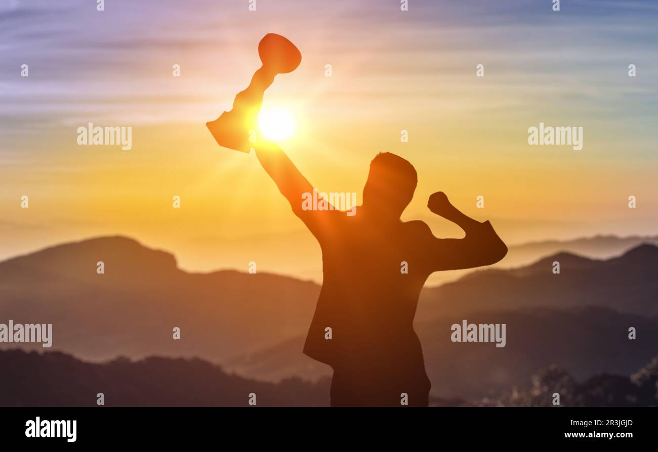 Business trophy concept outline hi-res stock photography and images - Alamy