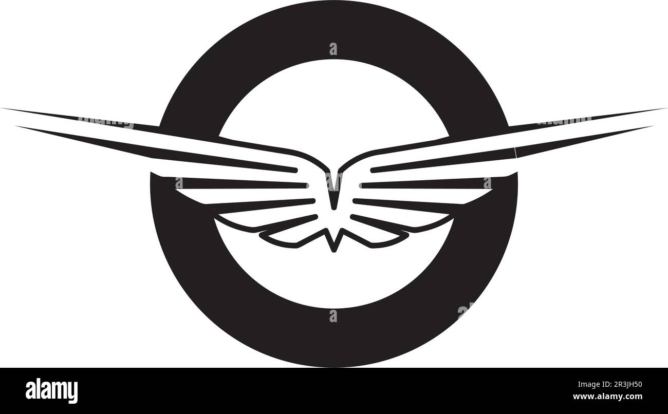 Falcon Wings Logo Template vector icon logo design Stock Vector Image ...