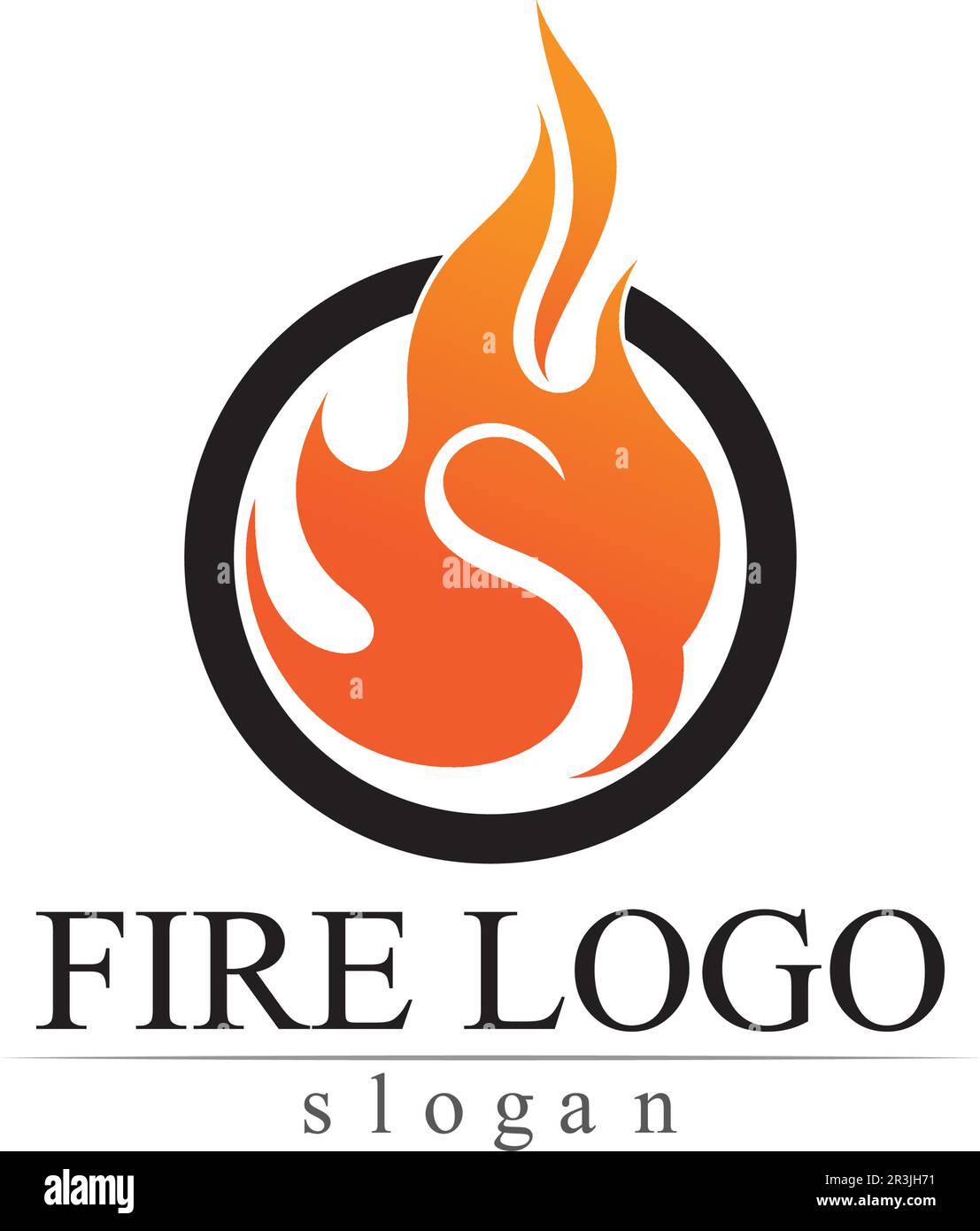 Fire flame nature logo and symbols icons template Stock Vector Image ...