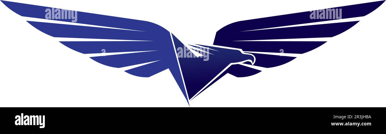Falcon Wings Logo Template vector icon logo design Stock Vector Image ...